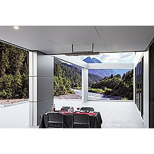 Bromic Heating BR-ECB40 220-240V 4000W Stainless Steel Cobalt Electric Radiant Patio Heater