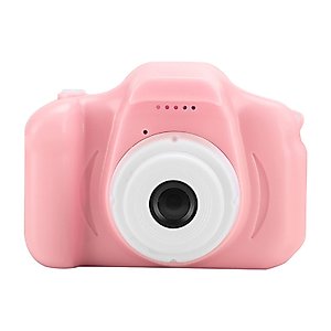 Portable Kids Digital Camera Toy with 2.0in Color Screen, Cute Mini Camera for Photos and Videos, Anti Fall Silicone Case, Blue Green, Ideal Children (Pin)