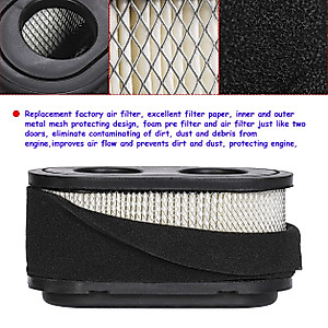 HIFROM 127-9252 Air Filter Cleaner 127-9288 Pre-Filter Fuel Filter Kit Compatible with Toro 74657 74661 74675 74680 74723 74760 74775 74784 74787 TimeCutter Riding Mower