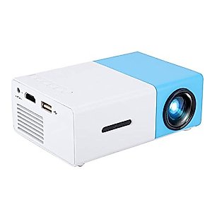 CiCiglow Video Projector, 1080P HD LED Mini Portable Home Theater Projector with HDMI/USB/AV Support Photo/Music/Video/TXT Digital Multimedia Projector for TV, PC, Xbox, PS4, etc.(US)