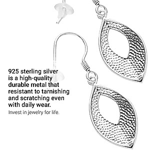 Shop LC 925 Sterling Silver Dangle Earrings - Celtic Dangling Earrings for Women - Filigree Drop Earrings Costume Jewelry for Women Birthday Gifts for Women