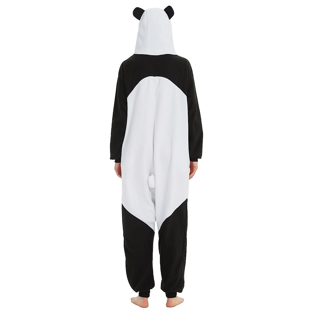 Mango2wind Panda Onesie Adult Panda Costume Woman Man Panda Onesies Pajama (US, Alpha, Medium, Regular, Regular, Panda-Zip)