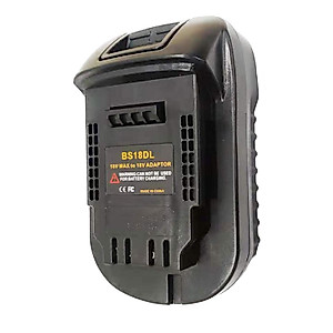 AuthFrank BS18DL Battery Adapter converts for Bosch 18V Lithium Battery to for Dewalt 18V/20V Lithium Battery DCB184/DCB181/DCB182/DCB200/DCB201 etc.