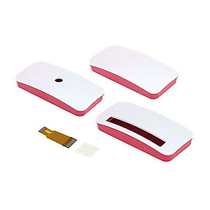 Acxico 1 pcs for Raspberry Pi Zero V1.3 W Case Shell Protection Box ABS （red and White ）