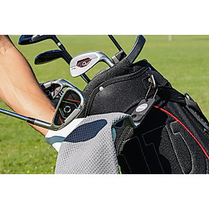 Playing It Forward Magnetic Golf Towel for Golf Bags with Clip for Men & Women, Waffle Weave Microfiber Golf Towel with Industrial Strength Magnet for Strong Hold to Golf Carts or Clubs
