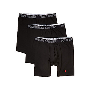 Polo Ralph Lauren 4D-Flex Breathable Mesh Boxer Brief 3-Pack Polo Black LG