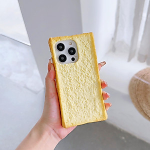 Lubiogio 3D Cute Toast Bread Case for iPhone 13 Pro Max,3D Cute Cartoon Toast Bread Character Kids Girls Women Soft Silicone Case for iPhone 13 Pro Max 6.7 inch (Toast Bread)