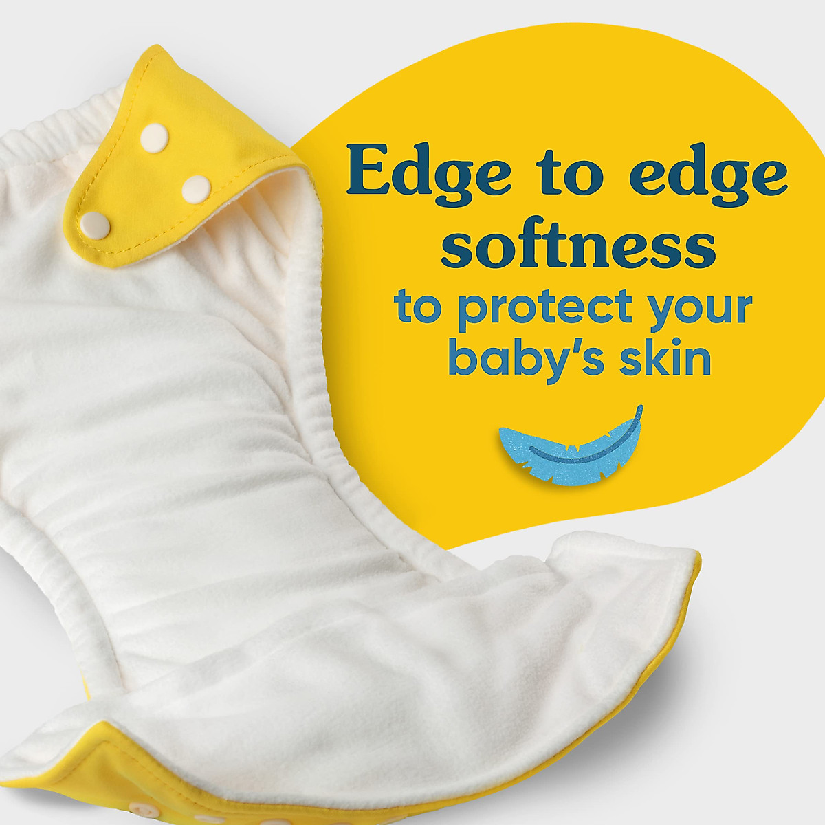 Fleece Reusable and Washable Cloth Diaper System, 1 Diaper and 2 Inserts, Mermaid Zoe, One Size