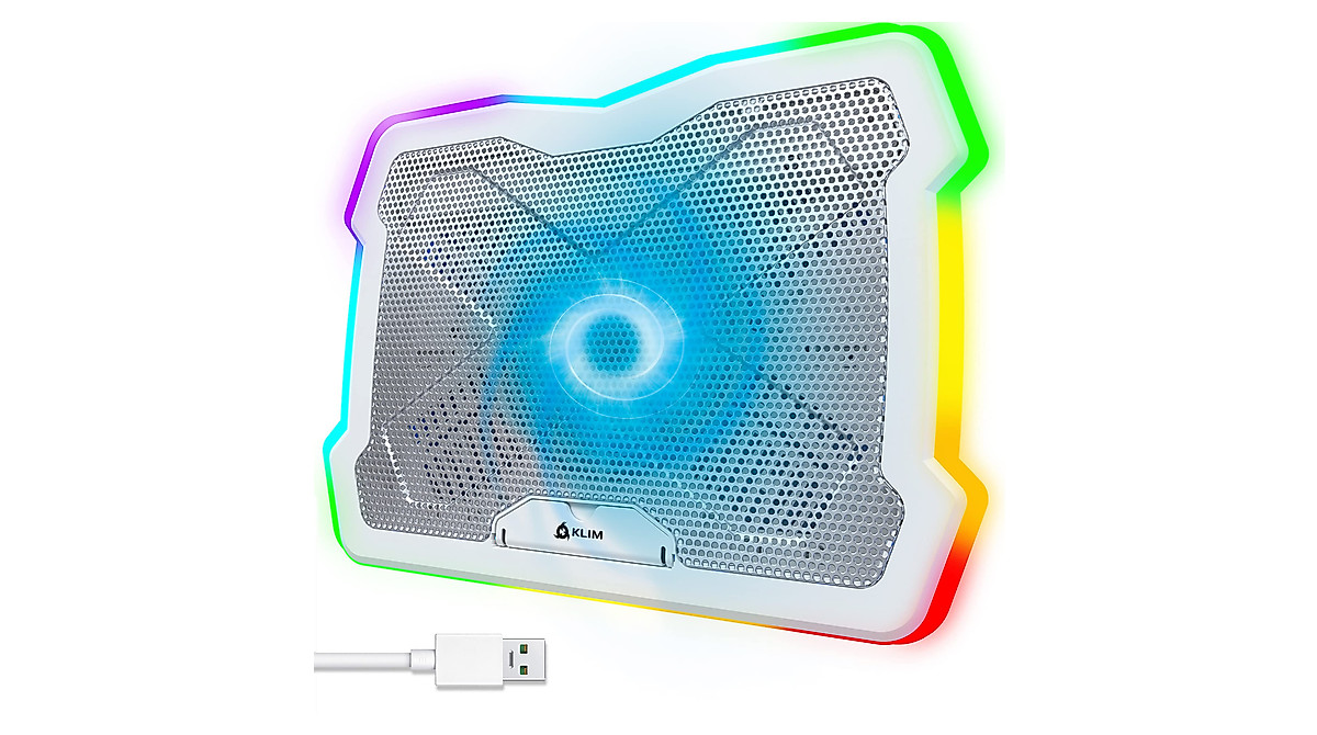 KLIM Ultimate RGB Cooling Pad - Silent & Stylish Laptop Cooler