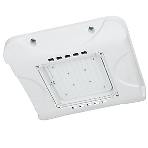 Sokply 150W LED Canopy Light Outdoor (700W HPS/HID Replacement), 16.5" x 16.5" 5000K Daylight IP65 Waterproof Garage Light, 140Lm/W Dimmable for Gas Station Workshop Carport, UL Listed (1 Pack)