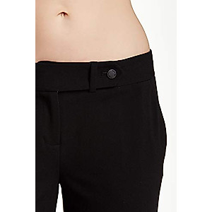 Calvin Klein Straight-Leg Classic Business Casual Pants for Women, Black, 14