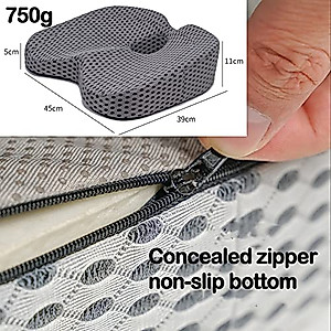 LASULEN Original Daily Cushion Orthopedic Seat Pillow, Seat Solutions Orthopedic Seat Cushion, Orthopedic Seat Cushion, Orthopedic Seat Cushion for Hip Pain, Orthopedic Memory Foam Seat Cushion