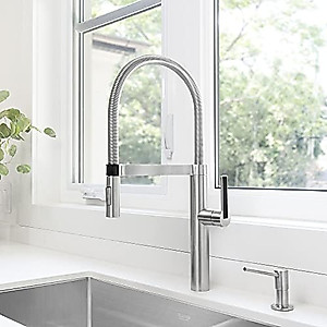 BLANCO, Satin Nickel 441332 CULINA Semi-Pro Kitchen Faucet with Magnetic Handspray, 2.2 GPM