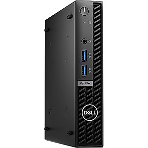 Dell OptiPlex 7010 Micro Business Mini Desktop (Intel i5-13500T vPRO 14-Core, 16GB RAM, 256GB PCIe SSD, Intel UHD 770, RJ-45, HDMI, DP, Black, USB Keyboard, USB Mouse, Win 10 Pro)
