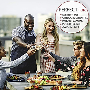 Bravario Unbreakable Glasses Bundle | 4 Wine, 4 Whiskey, 4 Champagne | Shatterproof 100% Tritan Plastic | Dishwasher-Safe | BPA-free | Awesome for Indoor & Outdoor, Gifts & Holidays