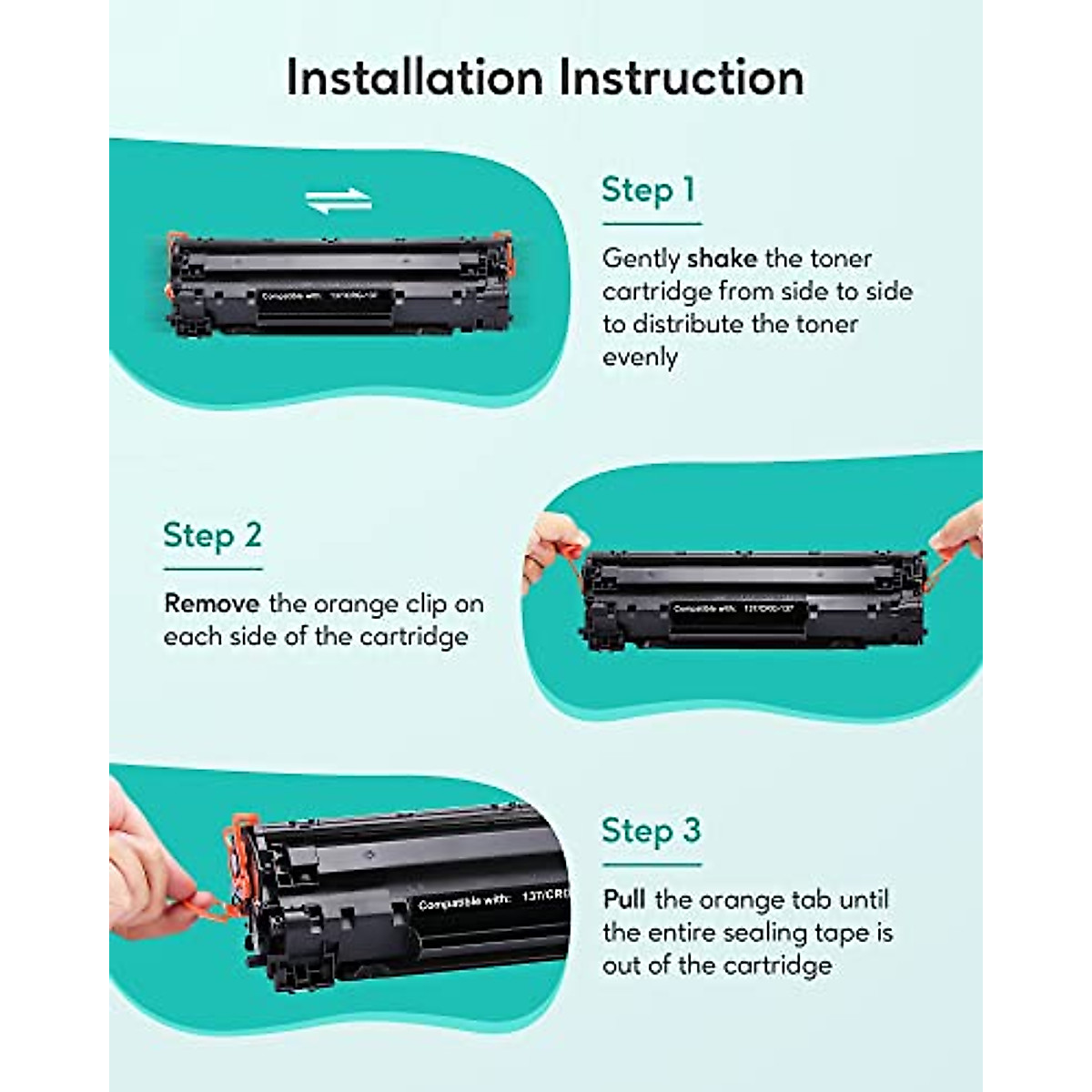 Sepeey Compatible for Canon 137 Black Toner Cartridge, Use with Canon ImageClass MF216n MF227dw MF236n MF249dw MF242dw MF244dw MF247dw MF229dw MF232w MF212w D570 LPB151dw Printer, 2Pack Replacement