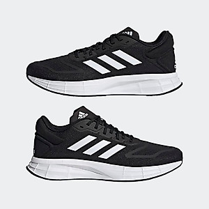 adidas Men's Duramo Sl 2.0 Running Shoe, Black/White/Black, 10