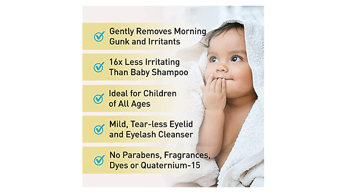 OCuSOFT Baby Eyelid Cleanser Towelettes (20 ct) - Gentle & Tear-Free