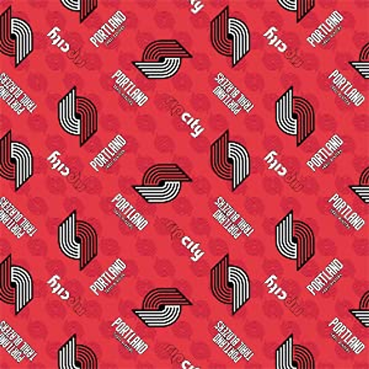 Quilting Cotton for Sewing – NBA Collection - 100% Cotton - Soft, Decorative Material - Pre-Cut 44-45 Inches Wide x 2 Yards - by Camelot Fabrics - Portland Trail Blazers