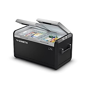 DOMETIC CFX3 95DZ, 95 Liter Dual Zone Portable Refrigerator and Freezer, Powered by AC/DC or Solar