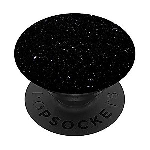 Black Polka Dots Psychedelic Circle Watercolor Paint Artist PopSockets Swappable PopGrip