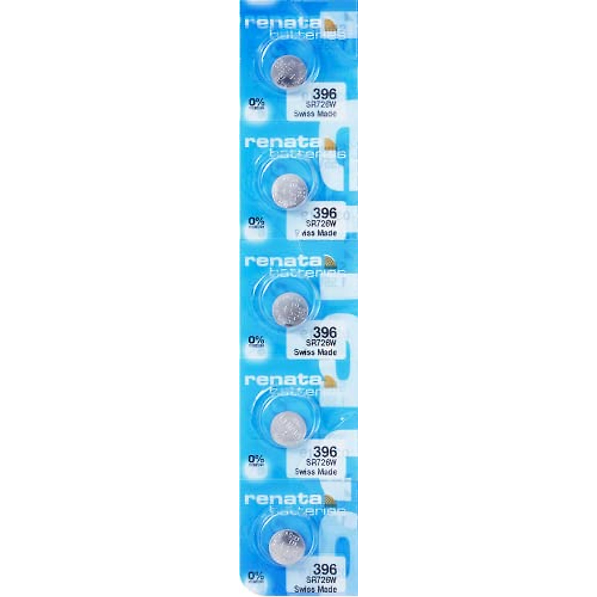 Renata Batteries 396 Silver Oxide Battery (5 Pack)