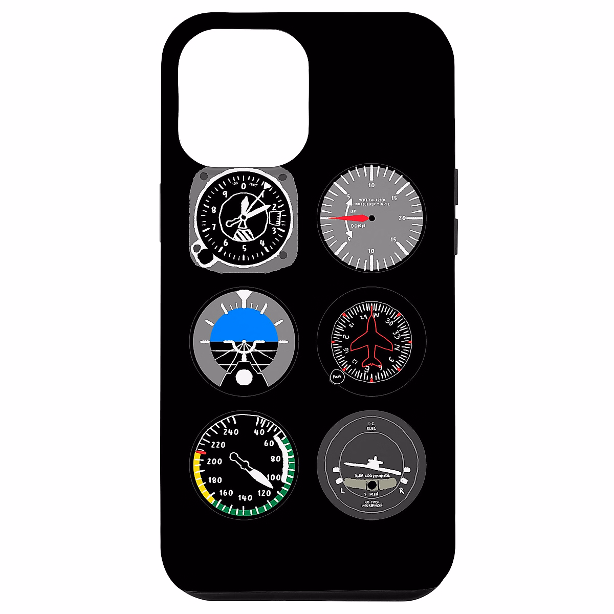 iPhone 12 Pro Max Airplane Instruments Cool Aeroplane Plane Aviation Pilot Case