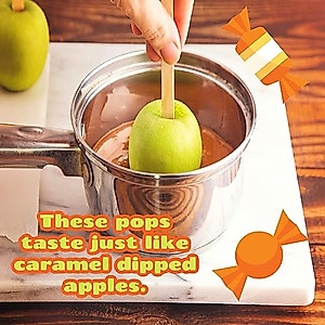 Tootsie Caramel Apple Pops - Green Apple Lollipop Candy (Two Packs 18.8 ounces in total) Individually Wrapped Hard Candy- Gluten-Free & Peanut-Free Each order is bundled with a sturdy K&B Merchandise box