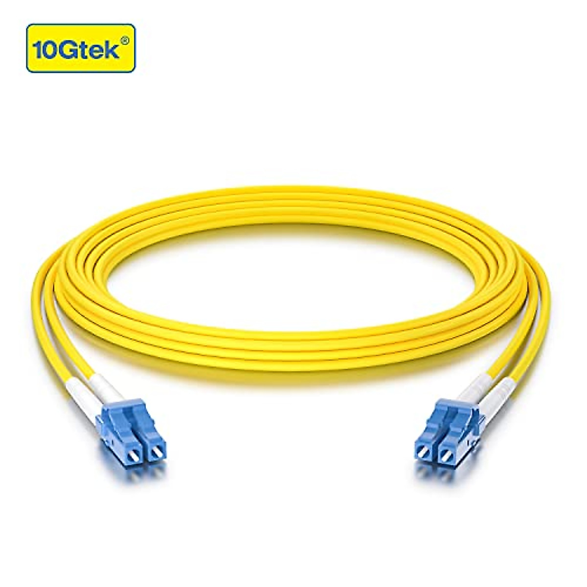 10Gtek LC-LC SMF Duplex Fiber Optic Patch Cable, 40-Meter(131.2-ft)