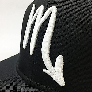 Kangqifen Men Women Baseball Caps Constellation Zodiac 12 Snapback Hats(Scorpio)