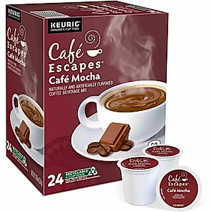 Cafe Escapes™ Single-Serve Coffee K-Cup® Pods, Cafe Mocha, Carton Of 24