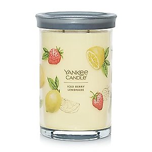 Yankee Candle Iced Berry Lemonade Scented, Signature Large 2-Wick Tumbler Candle, Over 60 Hours of Burn Time, Ideal for Patio Refreshment