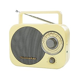Studebaker Mellow Yellow Vintage Home Portable Retro AM/FM Radio with Headphone Jack - (Limited Edition)