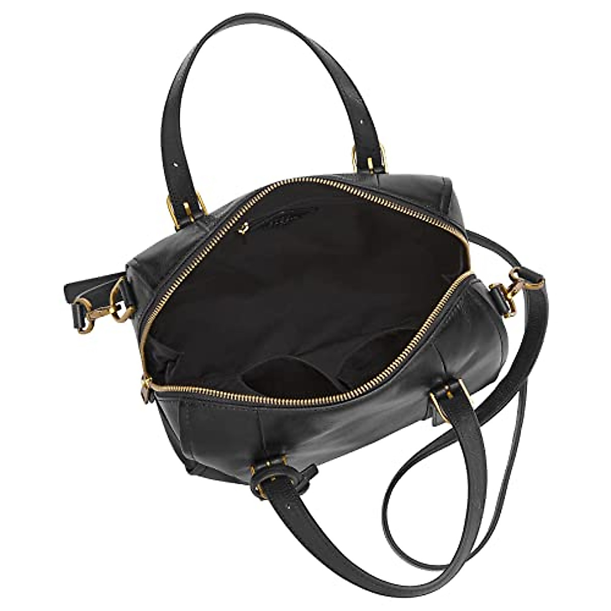 Fossil Women's Carlie Leather Satchel Purse Handbag