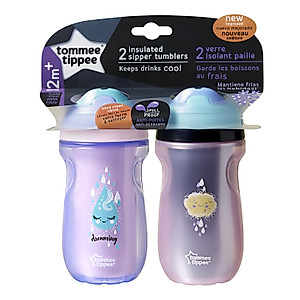 Tommee Tippee Insulated Sippee Toddler Tumbler Cup, 12+ Months – Girl, 2pk