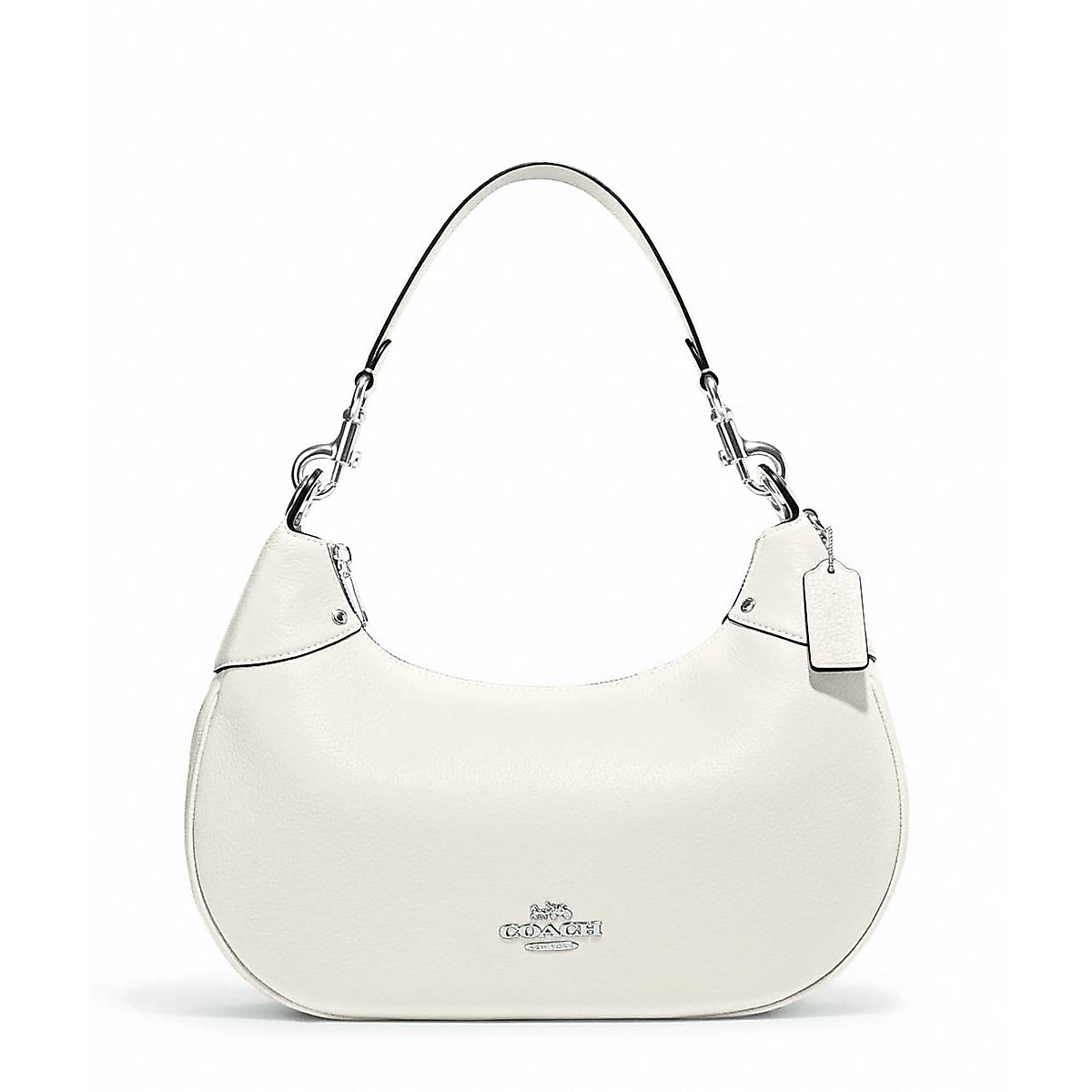COACH Women's Mara Leather Hobo, Chalk