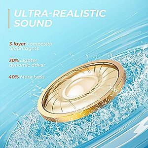 Wireless Earbuds Bluetooth Headphones, G10 Game Mode Bluetooth Earbuds, IPX8 Waterproof Sport Wireless Headphones Earphone, USB-C Charging/36H Playtime/Precise Touch Control/Twin&Mono Mode