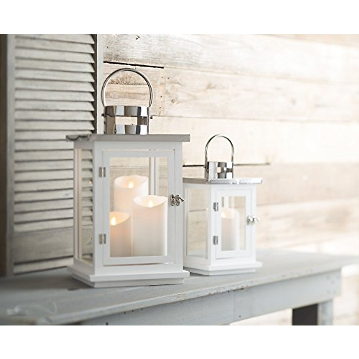 Raz Imports Push Flame Ivory Pillar Candles with Remote, Set of 3|2C - Flameless Lighting Accent and Decorative Light Source - Flickering Scented Candles for Garden, Patio, Bathroom and Living Room