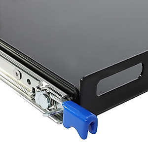 KUAFU Fridge Slide Compatible with 28 to 65L Fridges/Coolers, Universal Portable Vehicle Refrigerator Freezer Slide Mount, W/4 Buckle Straps, 280 LBS