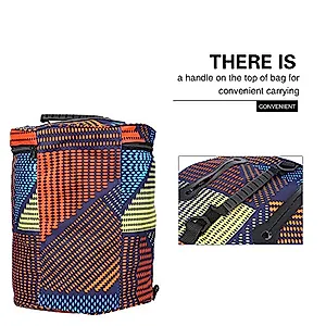 ZJchao Knitting Bag for Yarn Storage, Anti-Static Oxford Cloth Portable Knitted Round Storage Yarn Box Pocket for Accessories and Slits on Top to Protect Yarn and Prevent Pestering