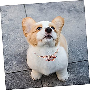 Mipcase Pet Collar Puppy Collars Kitten Collars Soft Cat Collar Cone Dog Training Collar Dog Cone Collar Pet Neckbands Cat Necktie Pet Decor Accessory Cotton Printing Pink Dog Leash