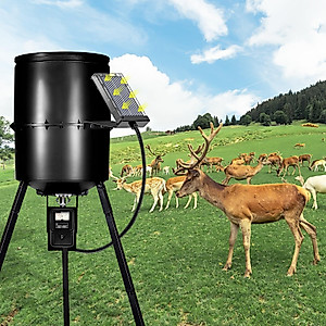 Solar Panel for Deer Feeder, 6V Solar Panel Outdoor Hunting Feeder Waterproof, Solar Power Battery Charger 6Volt with Mounting Bracket and Alligator Clip Design for Game Feeder