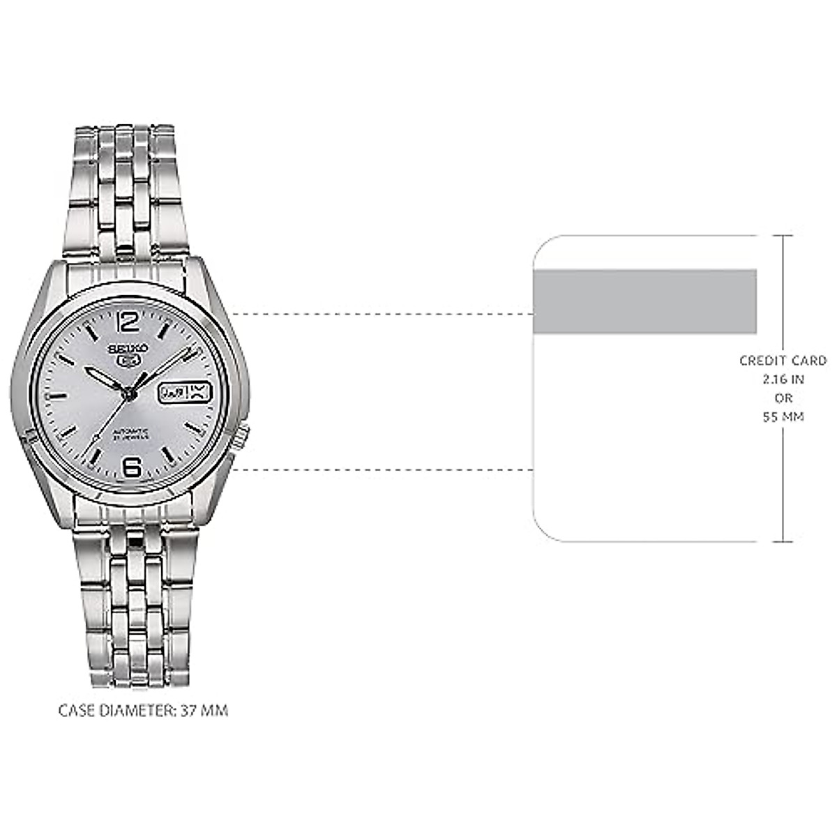 SEIKO Men's SNK385K Automatic Stainless Steel Watch