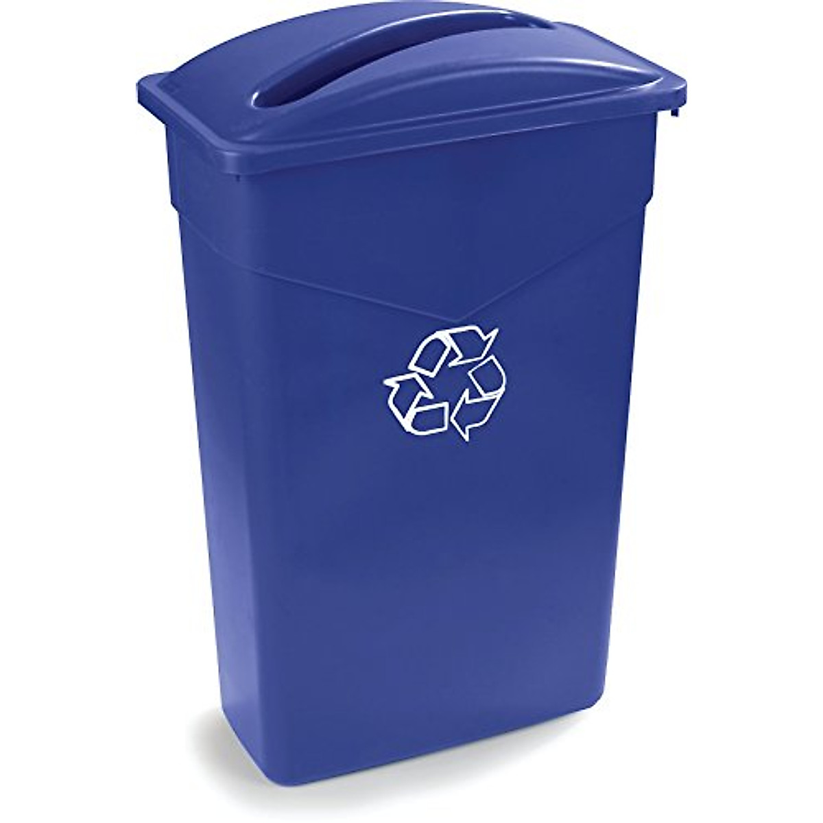 Carlisle FoodService Products 342015REC14 TrimLine LLDPE Waste Container, 15 Gallon Capacity, 10.95" Length x 20.03" Width x 24-3/4" Height, Blue