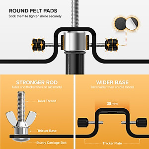 Julius Studio 10 x 10 ft. Triple Crossbar Backdrop Stand Double Photo Background Support, New Metal Cap Design, Upgraded Sturdy Structure, Spring Clamps, Sand Bags, JSAG596