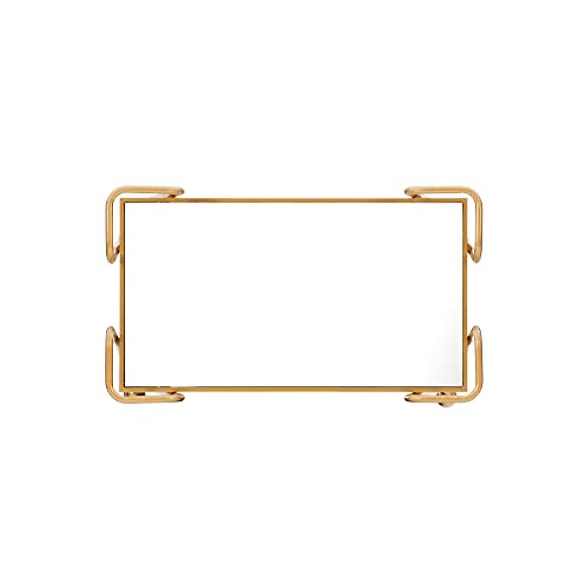 Linon Gina Mid-Century Bar Cart, Gold