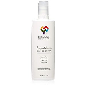 ColorProof SuperSheer Clean Conditioner, 8.5 Fl Oz Fragrance-Free, Color-Safe, Vegan, Sulfate-Free, Silicone-Free, Unisex - Professional Hair