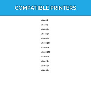 LD Compatible Toner Cartridge Replacement for Lexmark 501H 50F1H00 High Yield (Black)