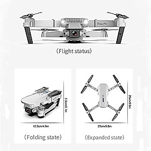 Remote Control Drones with Camera for Adults 4K & 1080P, Flying Toys with 3-level Flight Speed 4 Channel Fpv Mini Drones with Camera Rc Plane Helicopters Cool Stuff Gifts for Men (White)