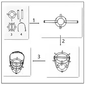 YY YEARCHY Coffee Cup Stand Holder Display Stand Mug Tea Rack Cup and Saucer Countertop Storage Organizer Dryer Hook Decoration (13.4" X 6" X 6", Black)